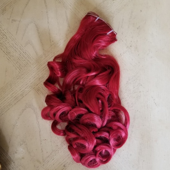 Accessories | Intense Red Full Head Clip In Extension | Poshmark